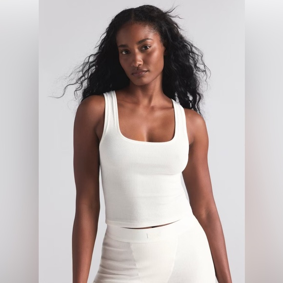 SKIMS | Tops | Skims Stretch Ribbed Tank Xs | Poshmark